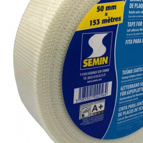 Banda imbinare rigips/carton, Semin, 50mm x 153m, Crem - eMAG.ro