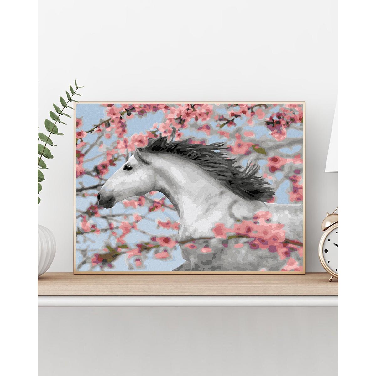 Set pictura pe numere, Cal alergator, 40x50 cm - eMAG.ro