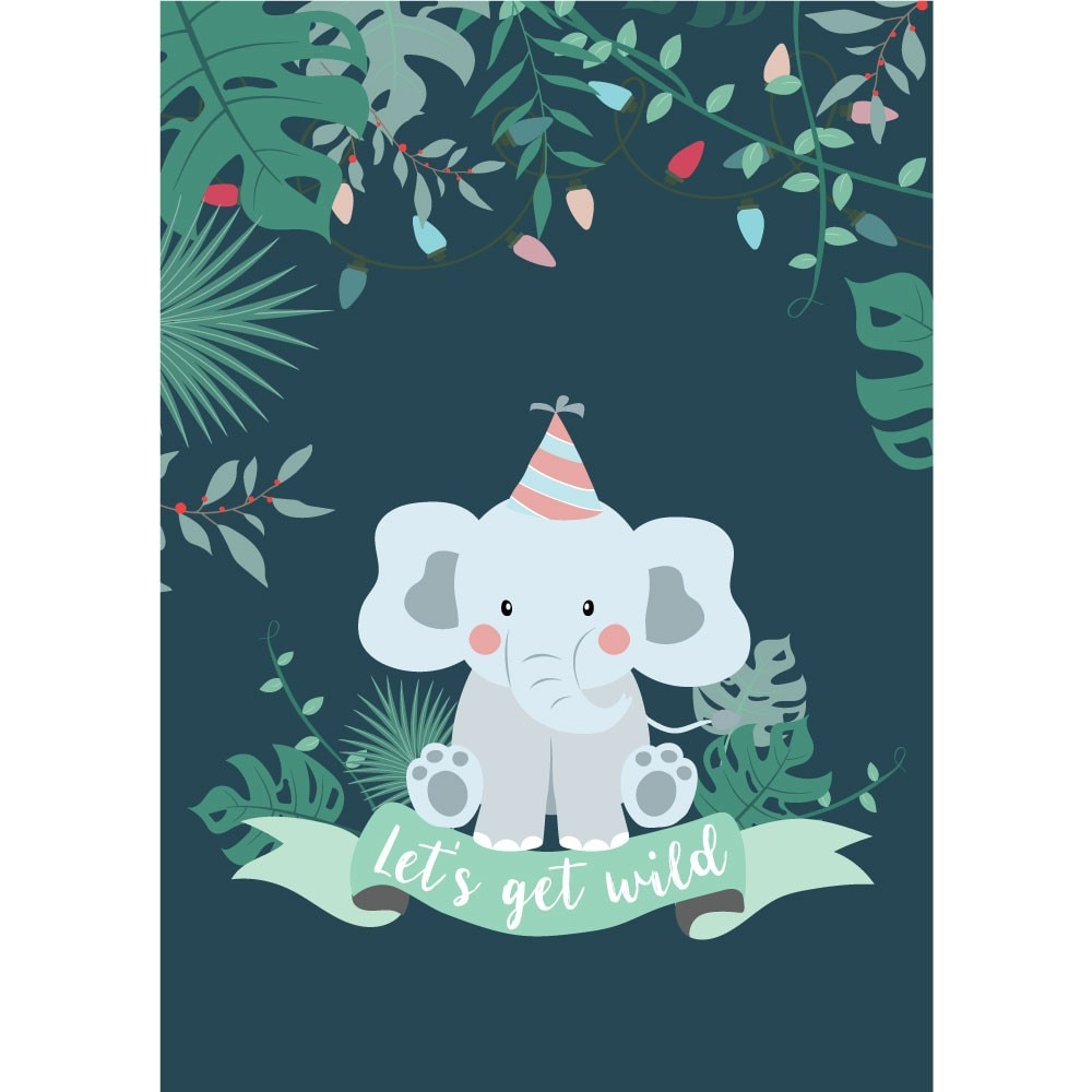 Tablou pentru camera copiI cu tematica animata elefant, canvas, 25 x 35 ...