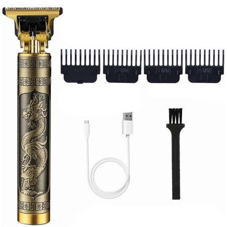 OEM Clipper, rozsdamentes acél, USB töltés, 1600 mAh, arany - eMAG.hu