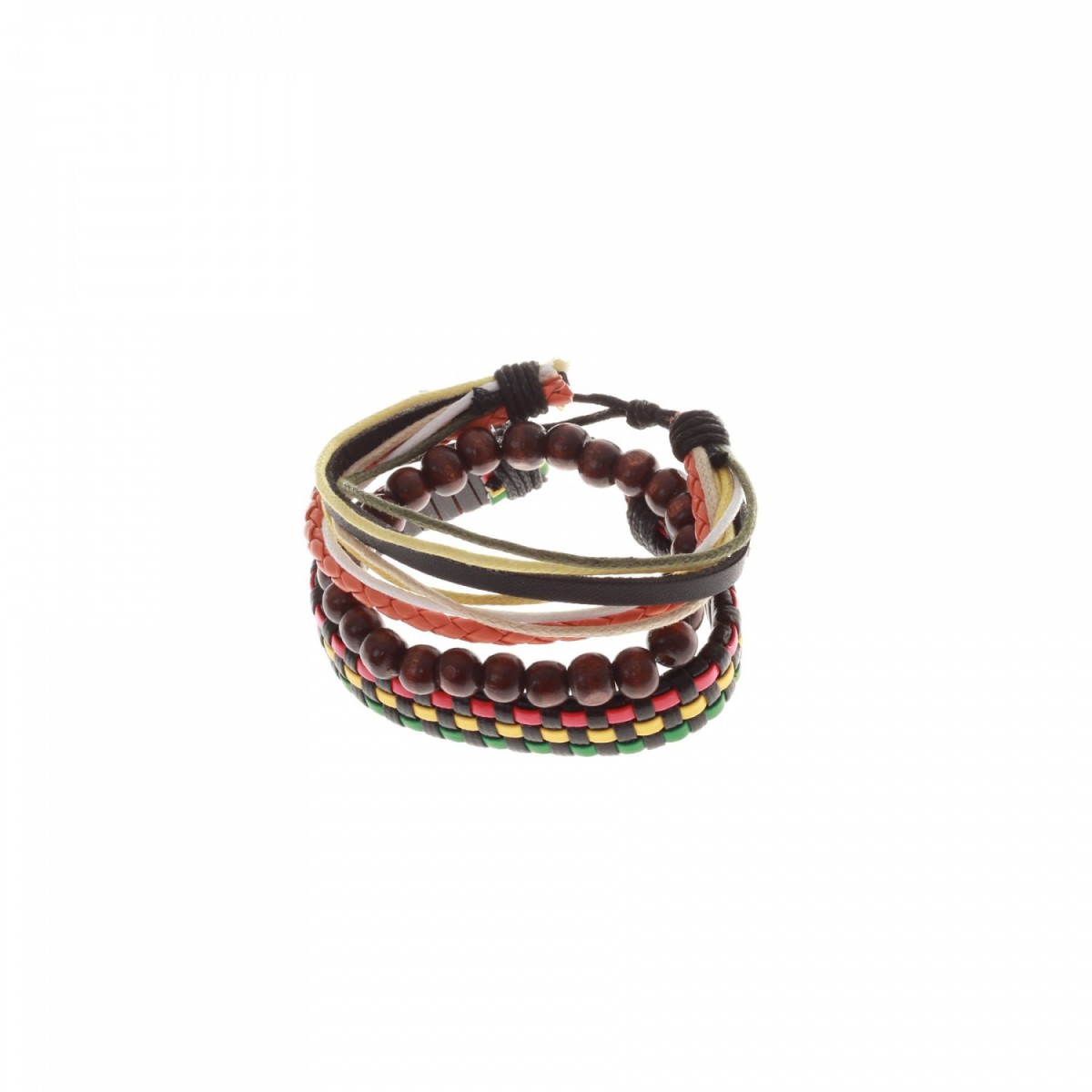 Set 3 bratari barbat tip piele PAMI, JB-1221-1, Reglabile, Multicolor ...