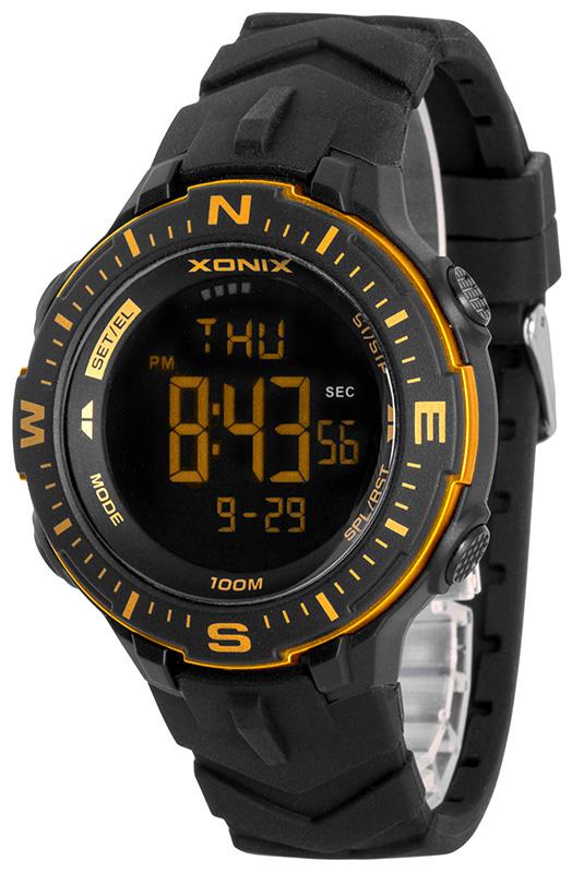 Ceas digital Xonix, Negru, pentru barbati, functii sport, rezistenta la ...