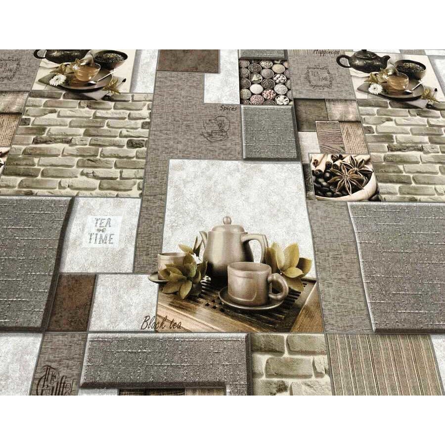 Tapet vinil bej, lavabil, pentru bucatarie, Scortisoara 1-1209, 10,65mp ...