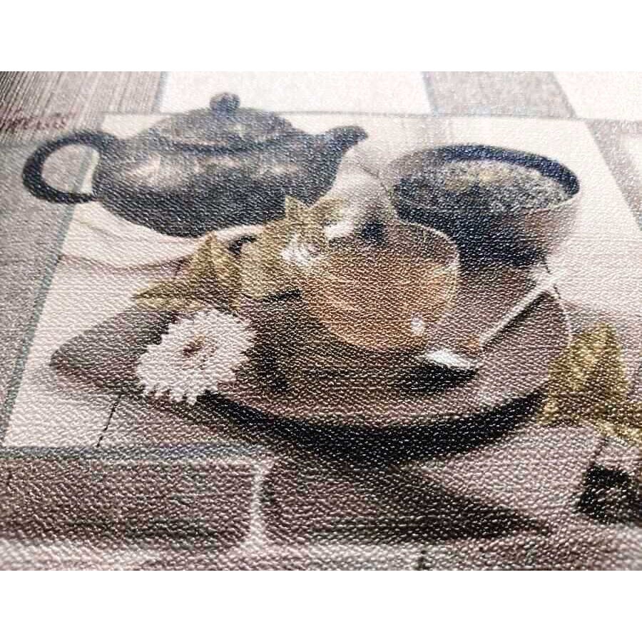 Tapet vinil bej, lavabil, pentru bucatarie, Scortisoara 1-1209, 10,65mp ...