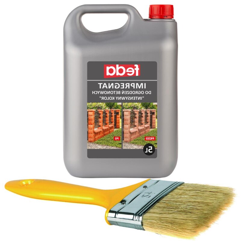 Set lac pentru gard si pensula, Feda, 5l - eMAG.ro