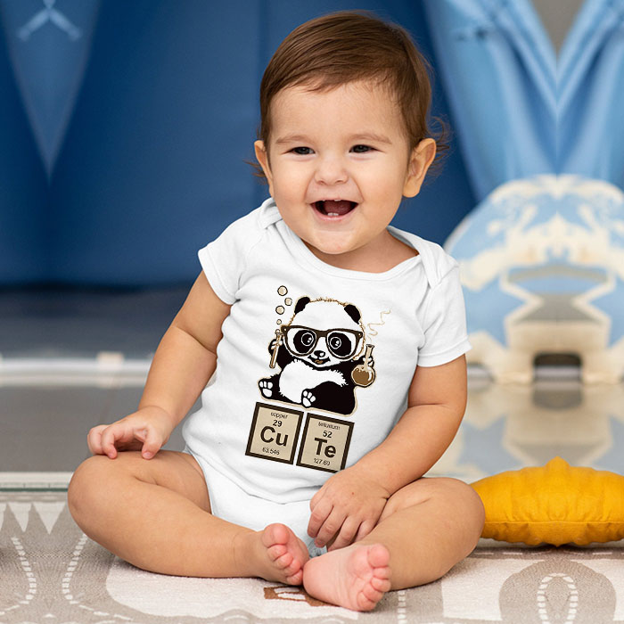 Body bebe personalizat - Cute, alb, 100% bumbac, 6-12 luni - eMAG.ro