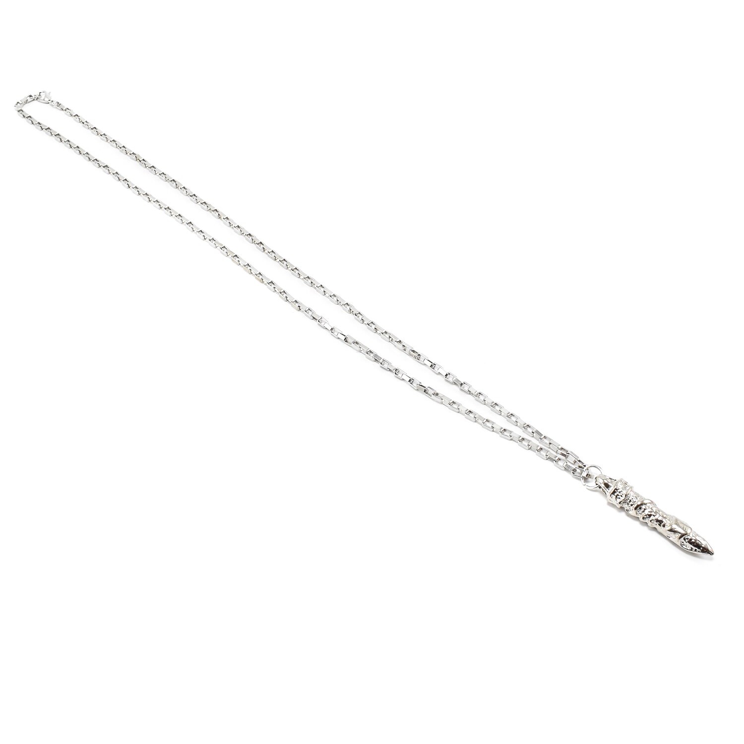 Lant barbati cu pandantiv sub forma de glont, 63 cm - eMAG.ro