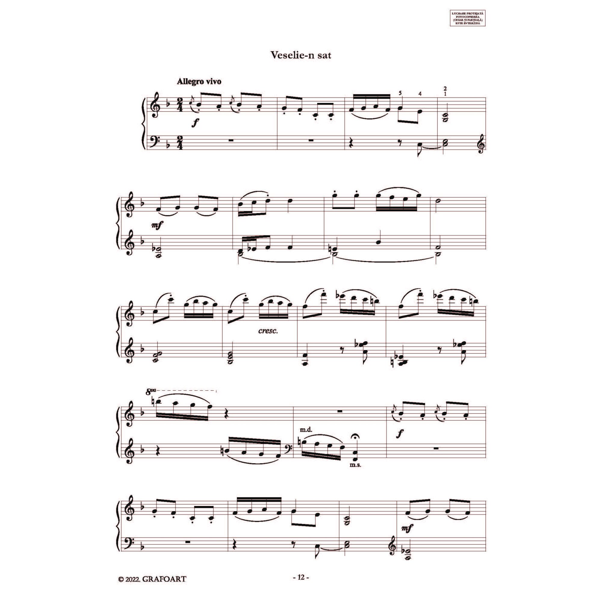 Suita romaneasca pentru pian - Ilana Marinescu-Schapira - eMAG.ro