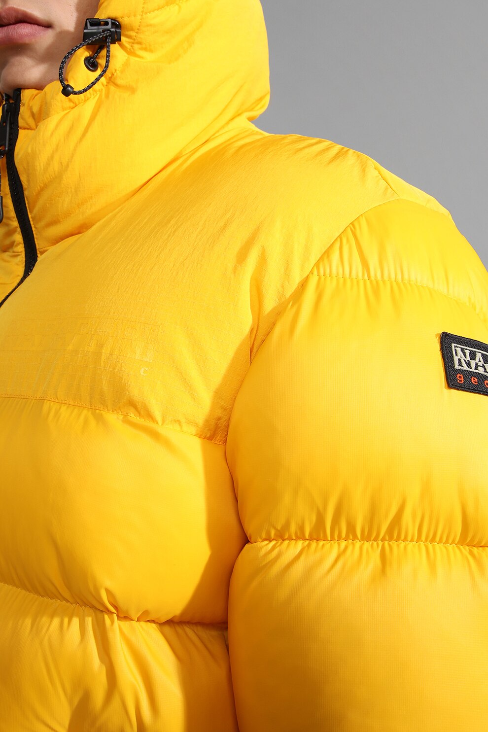 Napapijri, Geaca scurta cu vatelina si aspect matlasat Hornelen, Galben ...