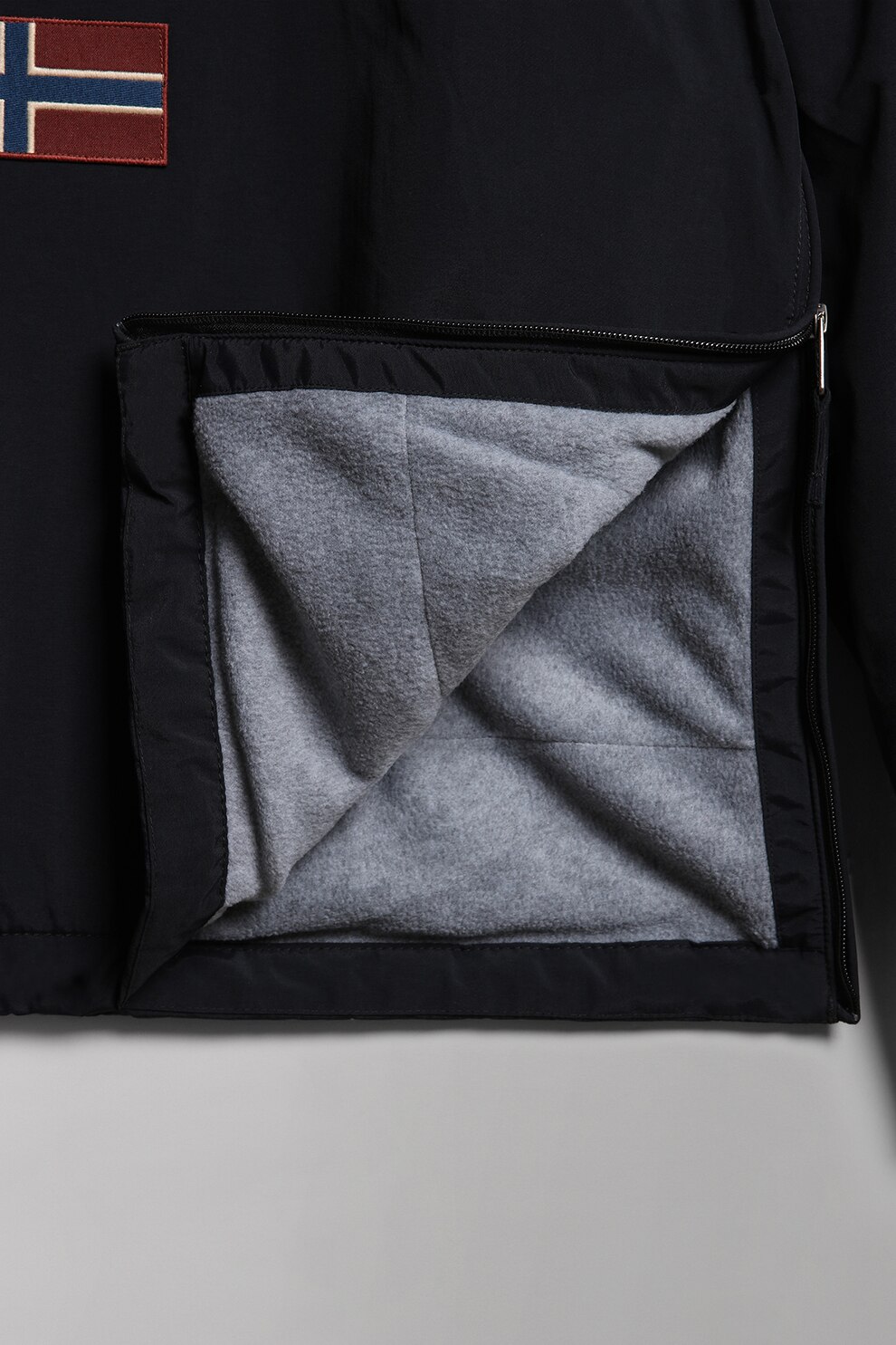 Napapijri, Geaca fara inchidere cu gluga Rainforest, Negru, M - eMAG.ro