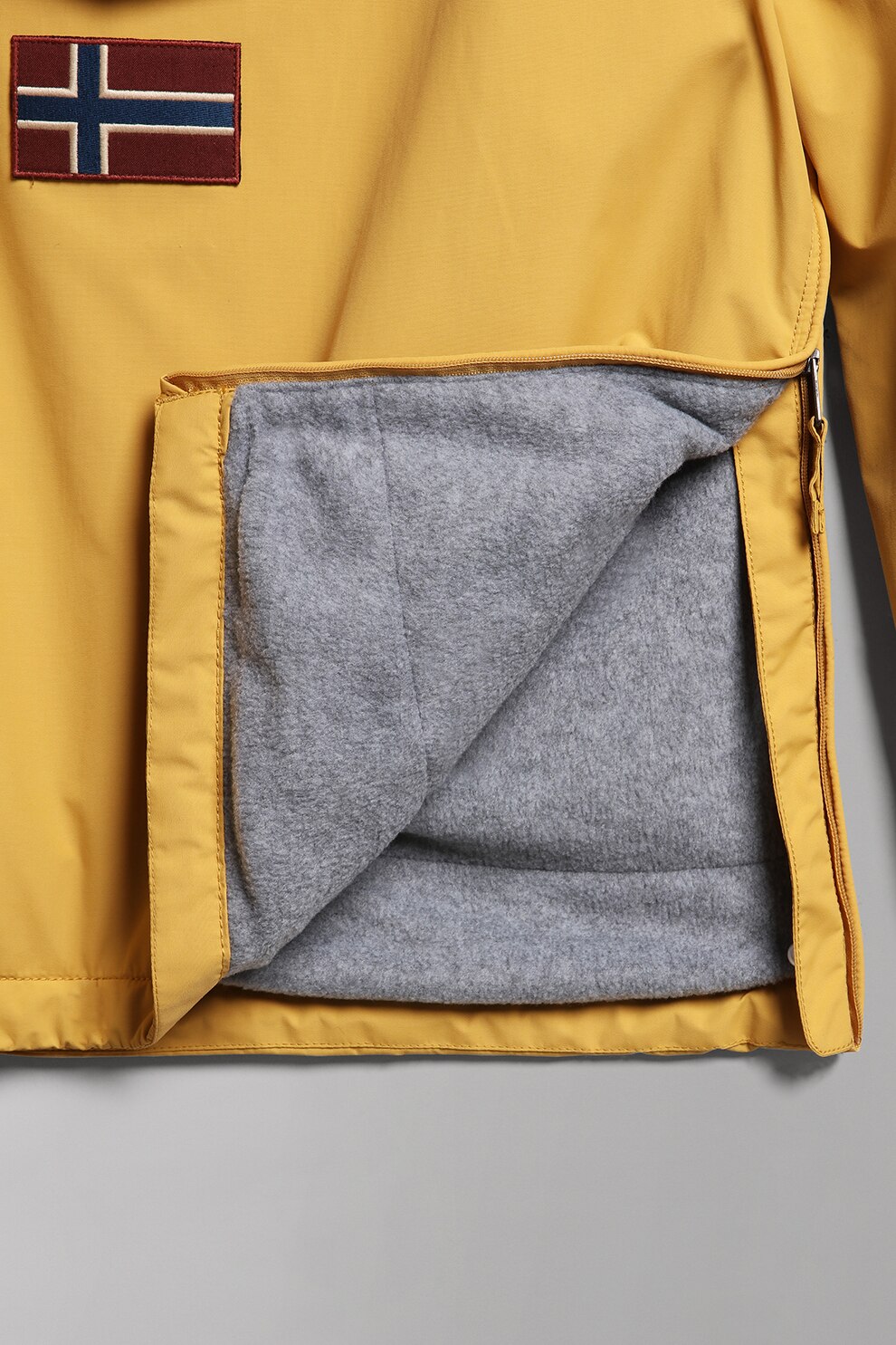 Napapijri, Geaca fara inchidere cu gluga si broderie logo Rainforest ...