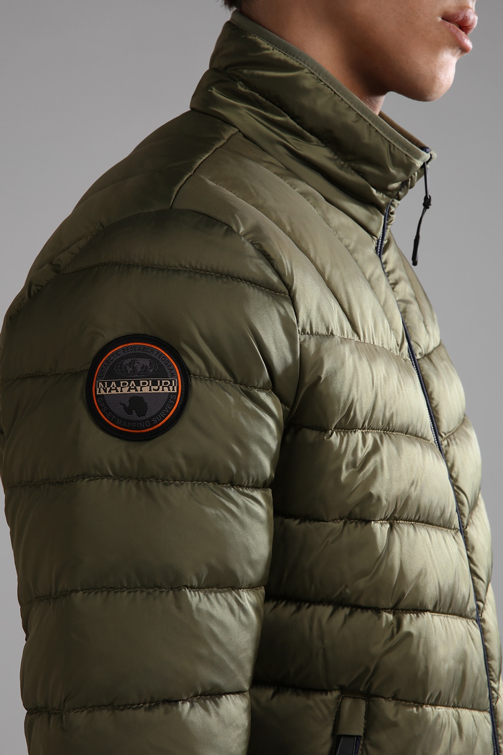 Napapijri, Geaca scurta regular fit cu aspect matlasat Aerons, Kaki ...