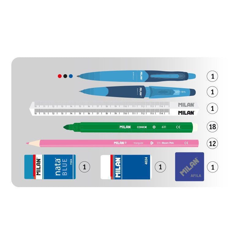 Penar scoala baieti, Milan, Echipat, Model Excavator, Multicolor - eMAG.ro