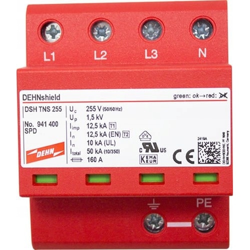 Moduláris levezető, Dehn, T1+T2, 4P TNS 255 941400 - eMAG.hu