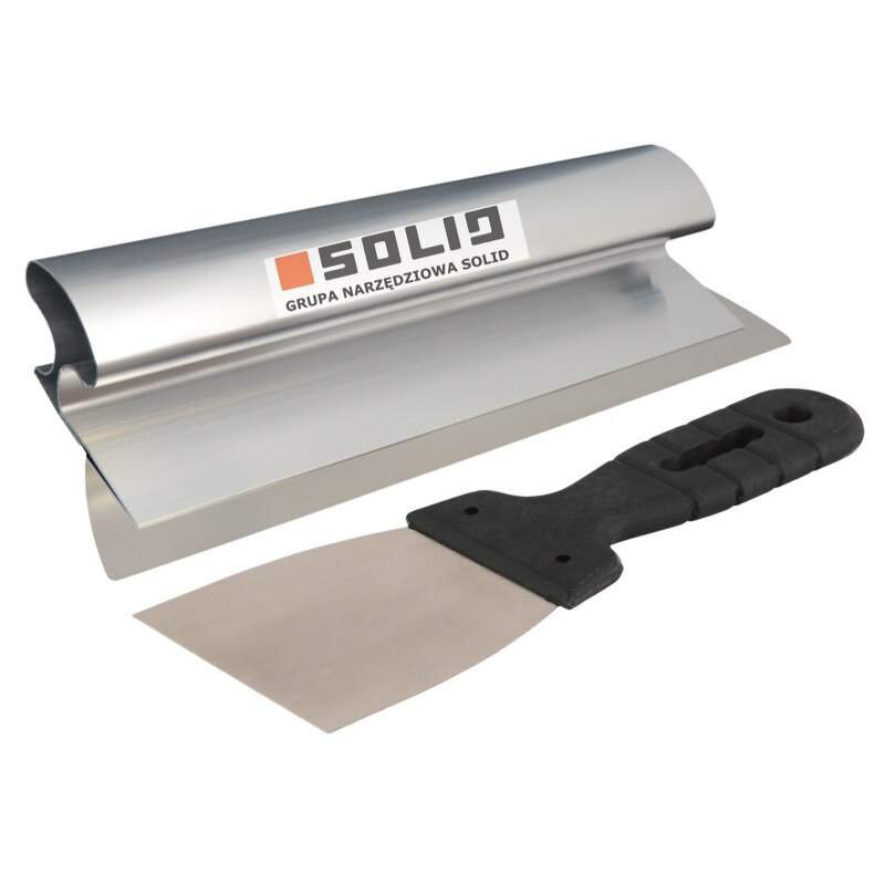 Set spaclu si spatula tamplarie, Solid, 800 mm, Argintiu/Negru - eMAG.ro