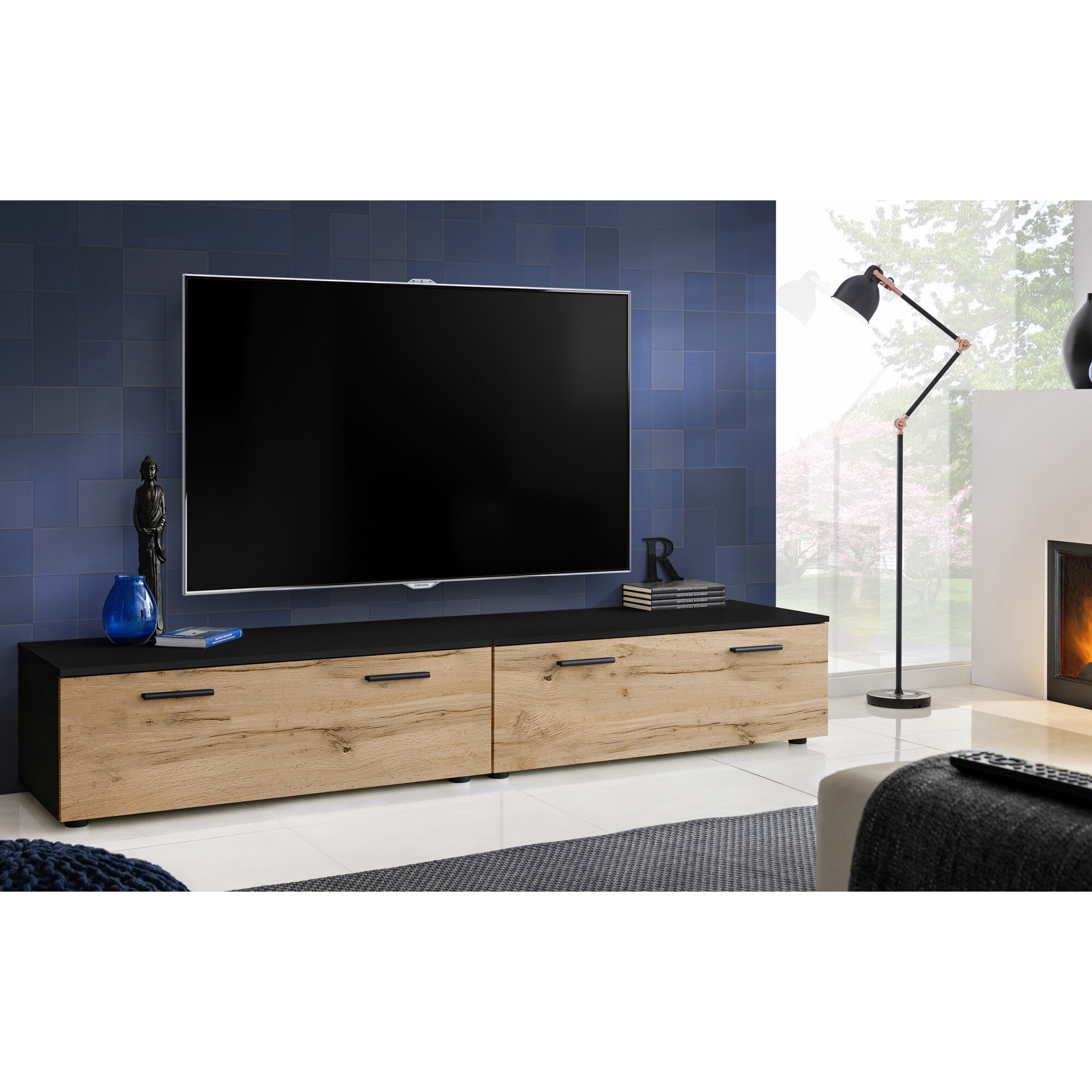 Comoda TV, Extreme Furniture, T30-200, Pal melaminat, 200 x 45 x 34.5 ...