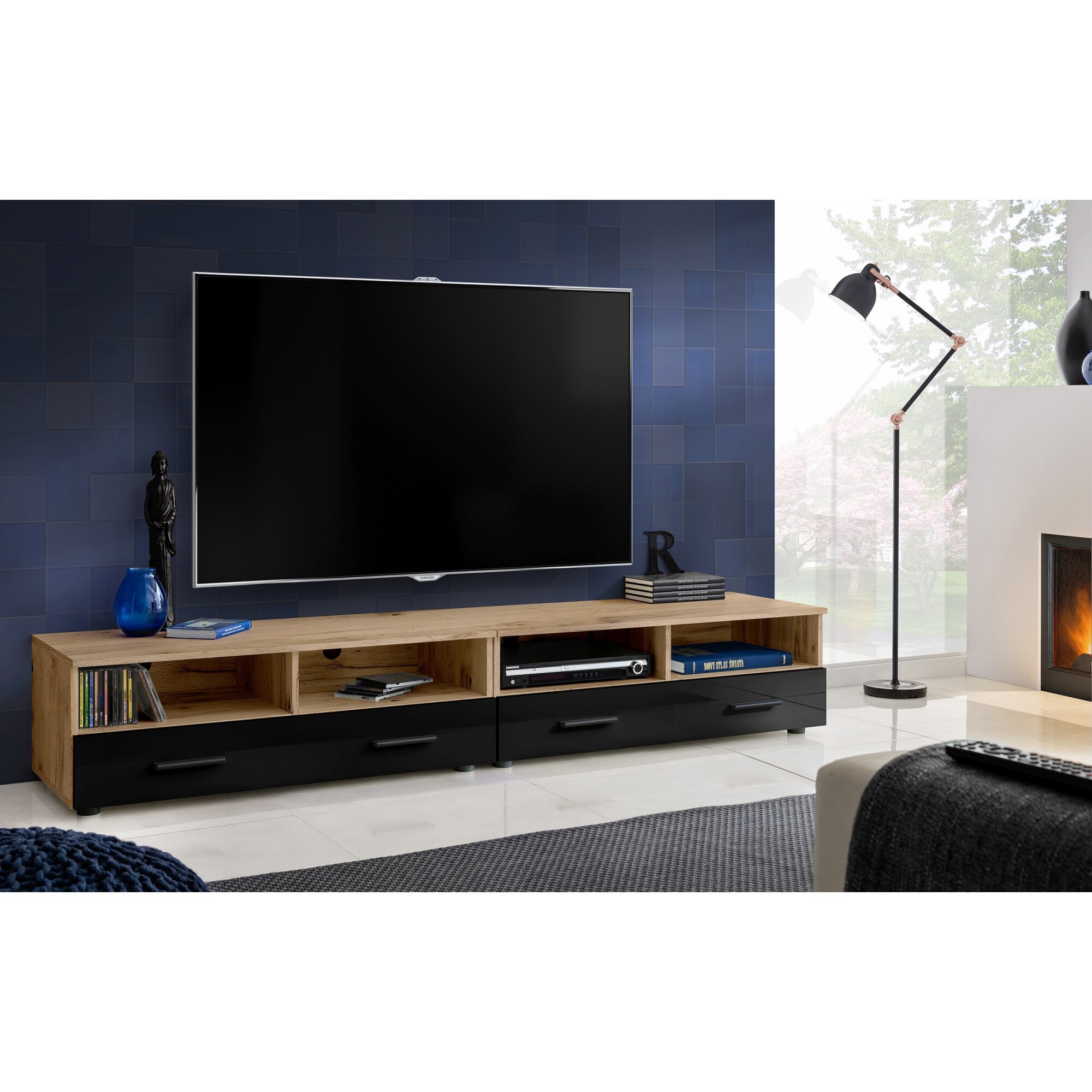 Comoda TV, Extreme Furniture, T31-200, Pal melaminat, 200 x 45 x 34.5 ...