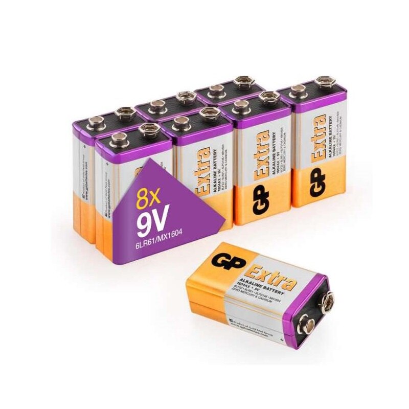 GP extra tartós 9V elem, 8 db - eMAG.hu