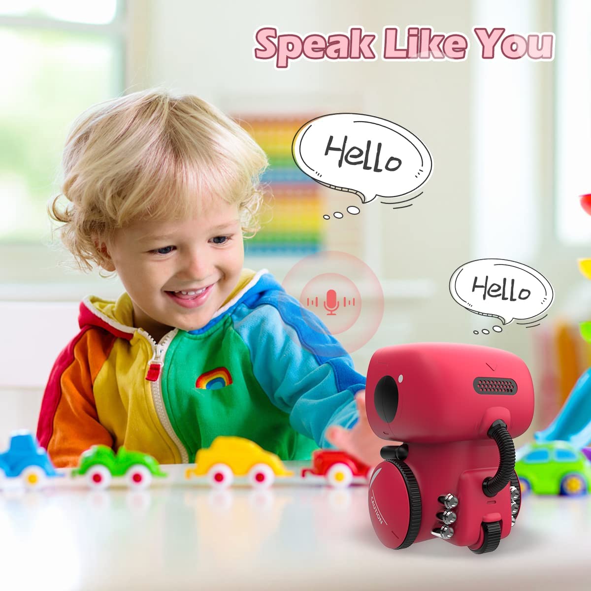 Jucarie robot inteligenta pentru copii, Control telecomanda, Functie ...