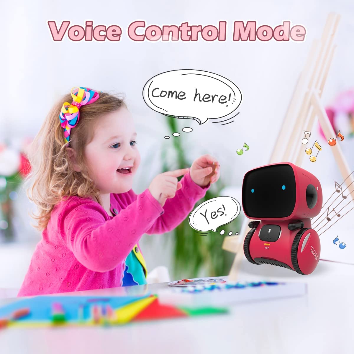 Jucarie robot inteligenta pentru copii, Control telecomanda, Functie ...