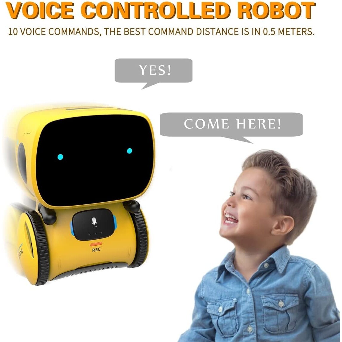Jucarie robot inteligenta pentru copii, Control telecomanda, Functie ...