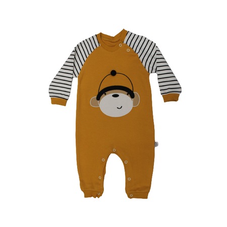 Детско памучно боди Baby Mii, Дълъг ръкав, 6 месеца - eMAG.bg