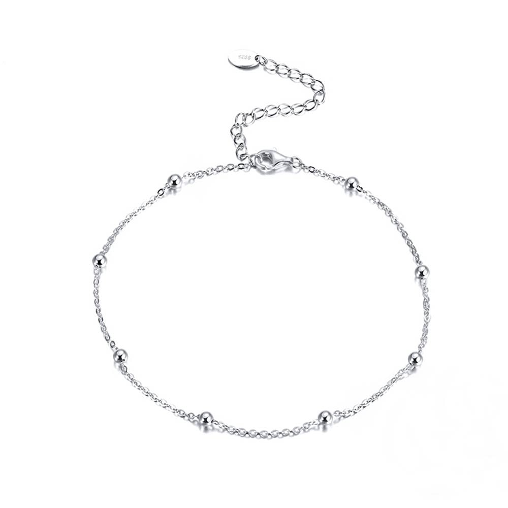 Bratara de picior din Argint placata cu Rodiu, Astra Silver - eMAG.ro