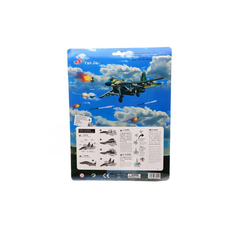 Avion planor din polistiren cu elice si lumina LED, incarcare USB ...