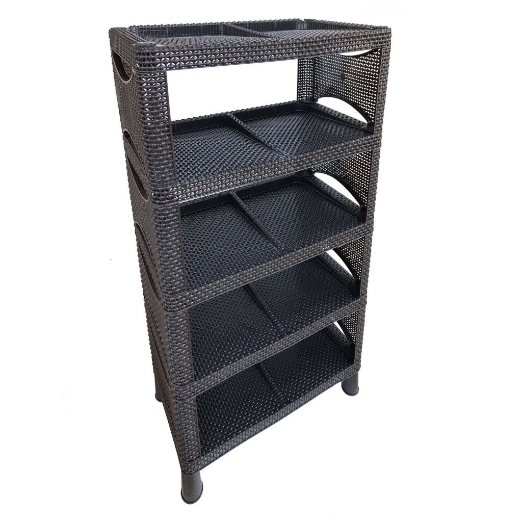 Pantofar tip etajera pentru incaltaminte, din plastic, 5 nivele, Rixo ...