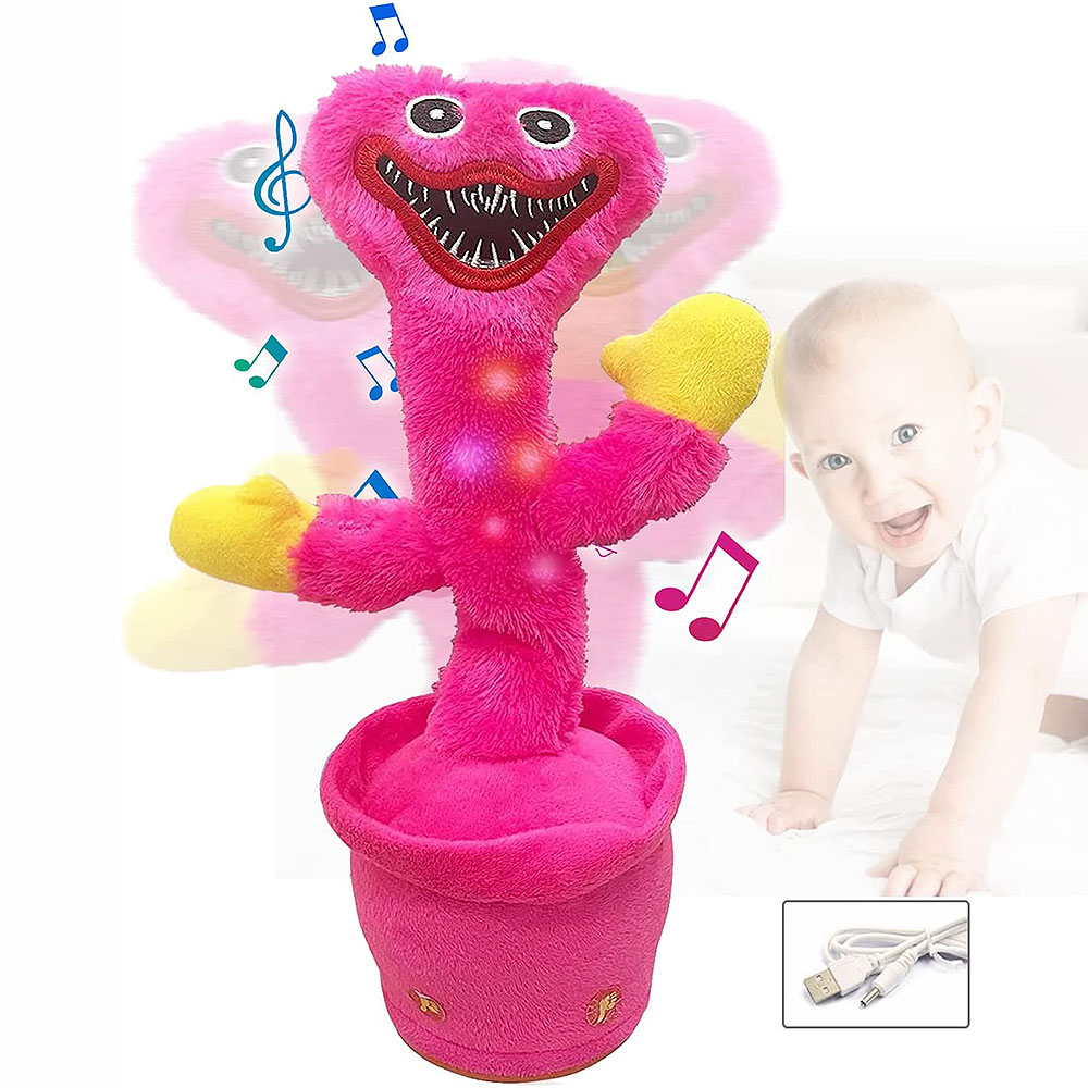 Jucarie Interactiva SIKS Huggy Forma De Cactus Dansator, Repeta, Imita ...