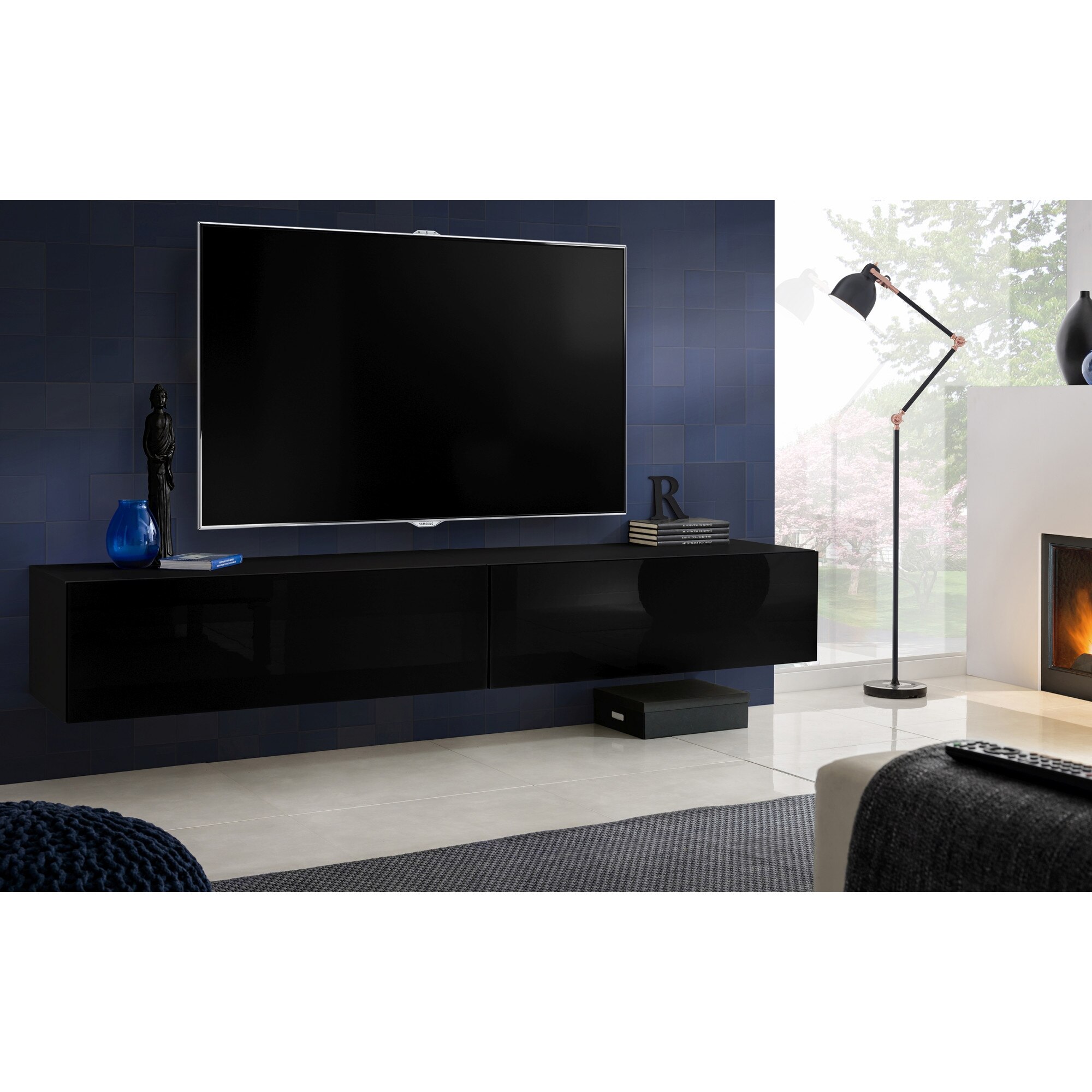 Comoda TV, Extreme Furniture, T34-200, Pal melaminat, 200 x 45 x 30 cm ...