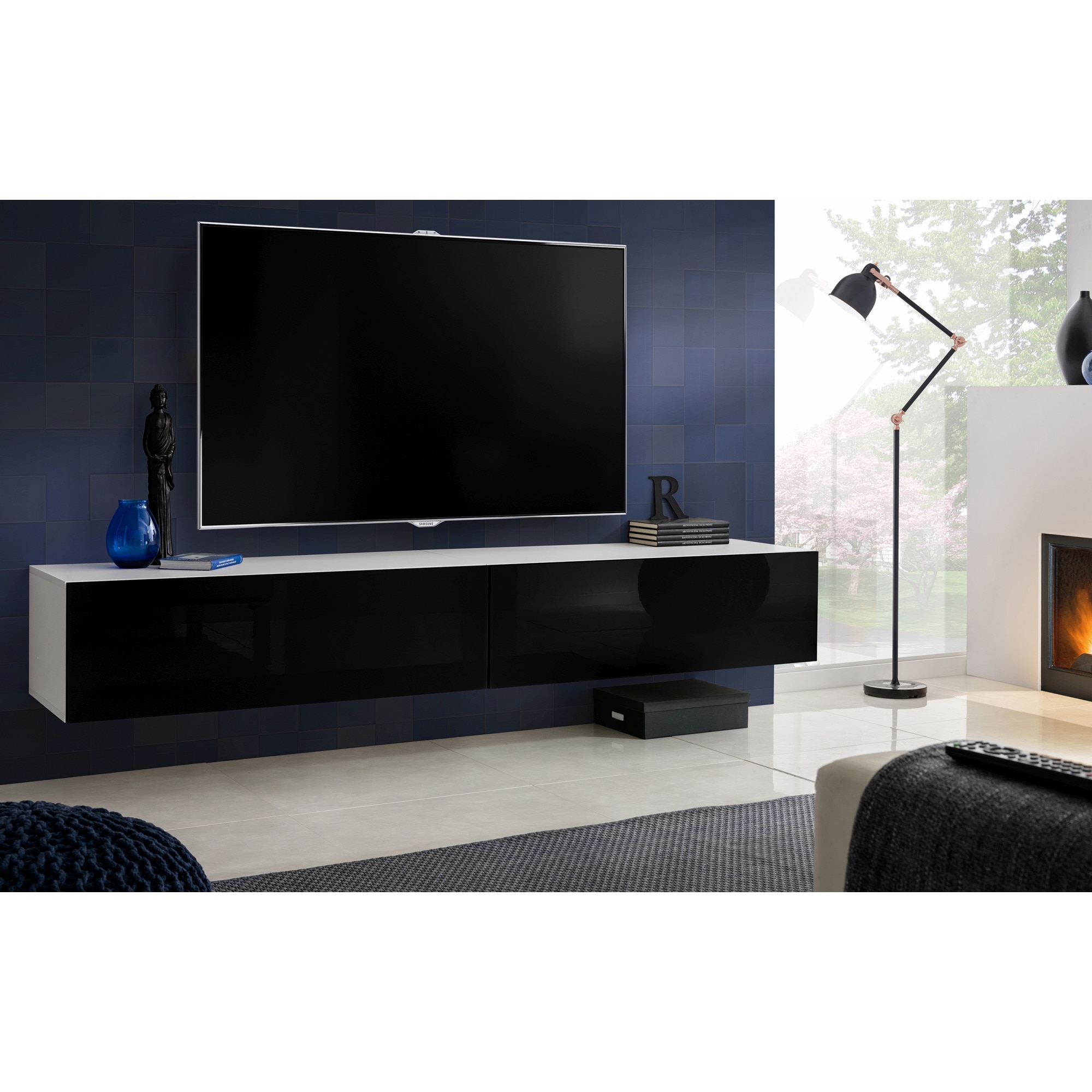 Comoda TV, Extreme Furniture, T34-200, Pal melaminat, 200 x 45 x 30 cm ...