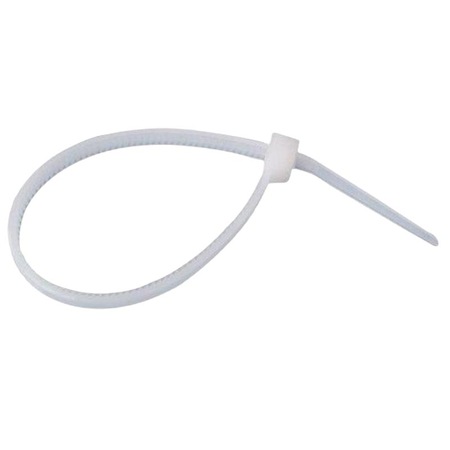 Set 100 coliere pentru cabluri, Plastic, 250x4.8 mm, Alb - eMAG.ro