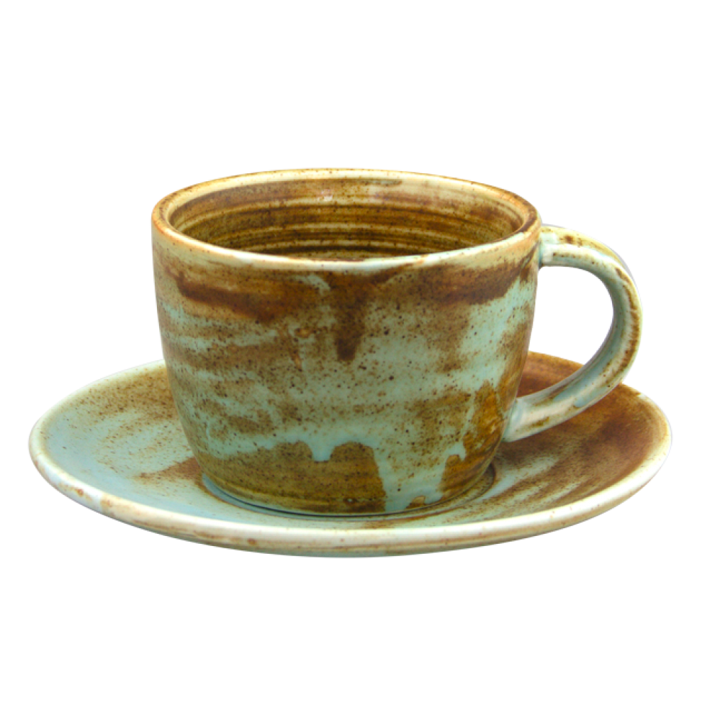 Ceasca cu farfurioara portelan RIVER 210ml - eMAG.ro