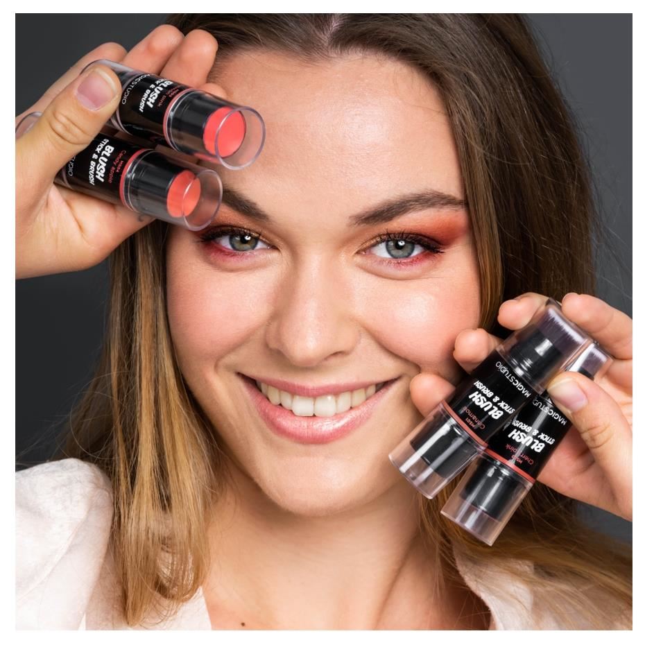 Fard de obraz Shaky Blush & Brush, Nr 04 Sweet Peach Magic Studio 50581 ...