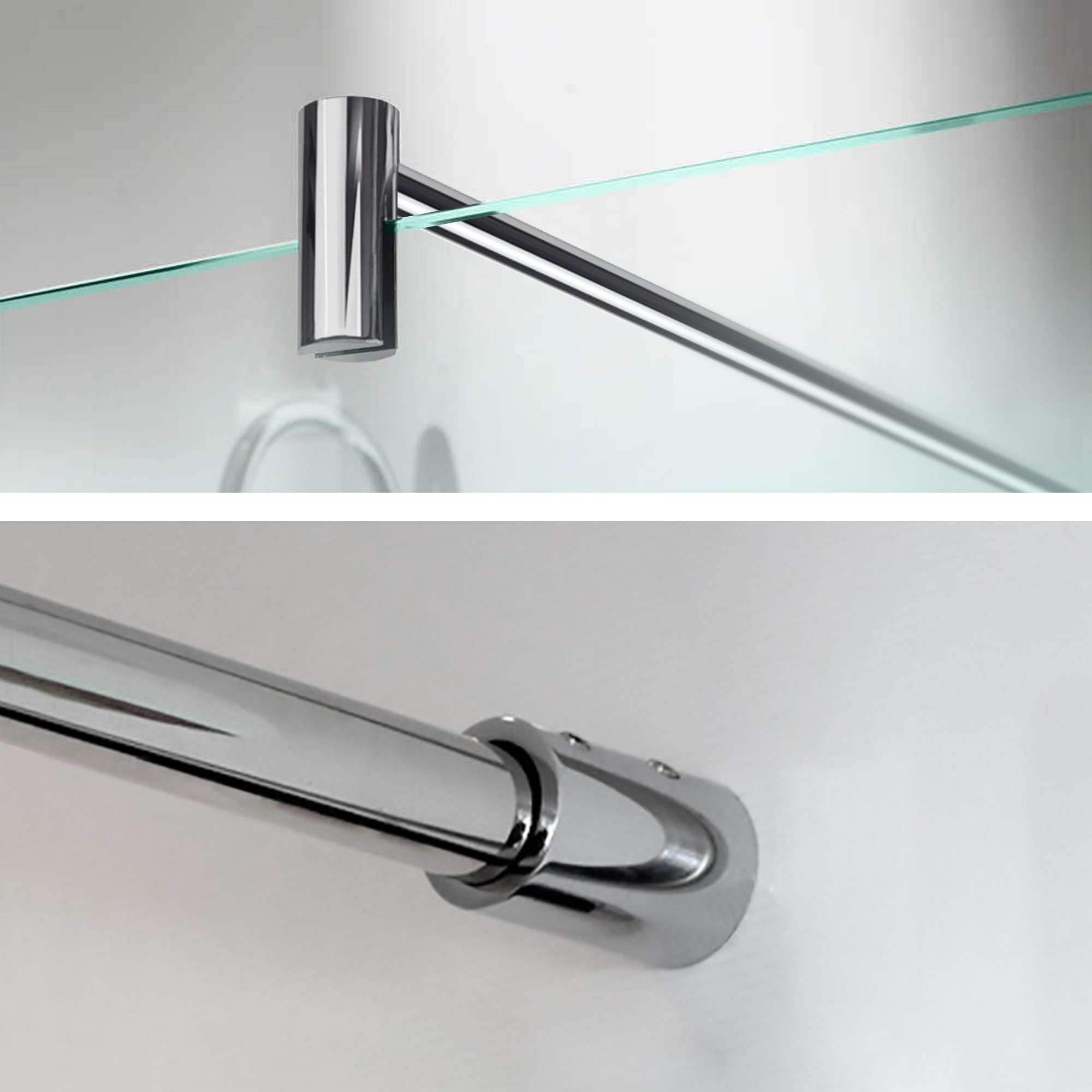 Paravan dus walk-in Aqua Class ® Inox, feronerie full inox, sticla ...