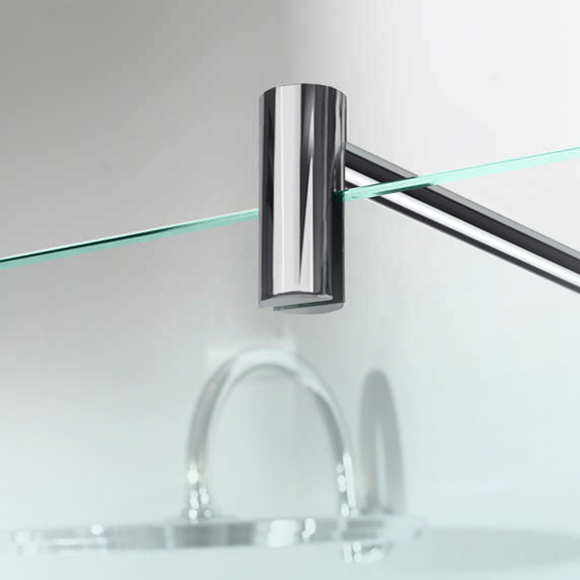 Paravan dus walk-in Aqua Class ® Inox, feronerie full inox, sticla ...