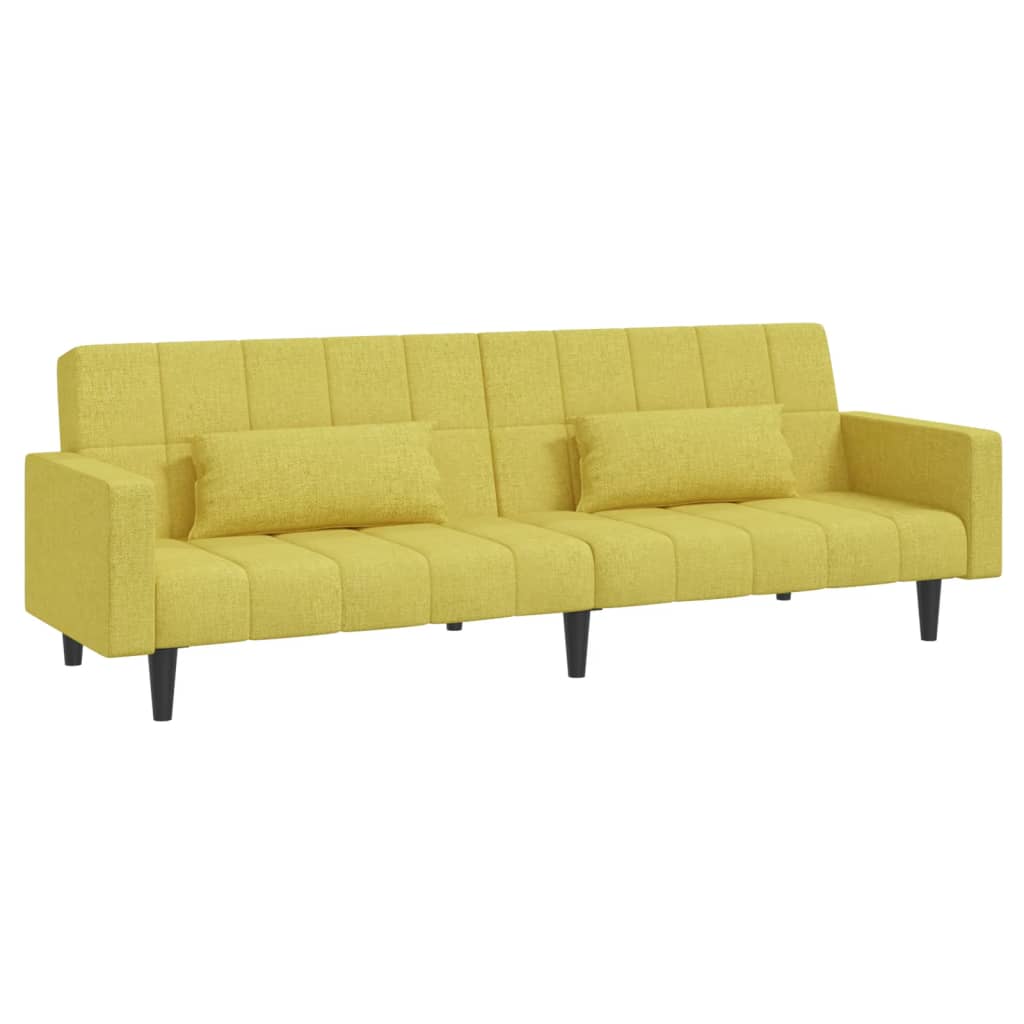 Canapea extensibila design convertibil cu 2 locuri, 2 perne, verde ...