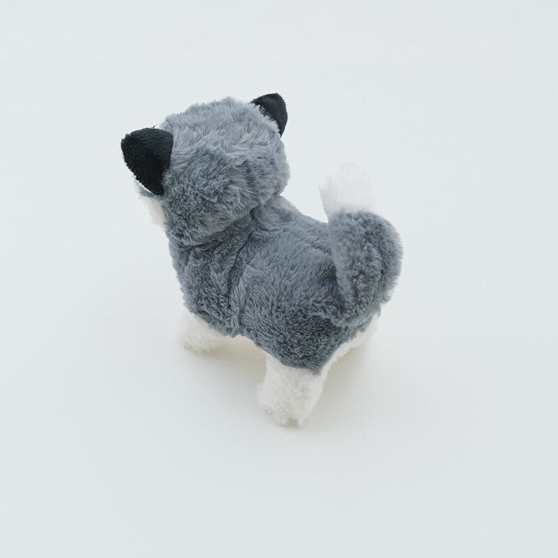Jucarie catelus, Plus, Functie miscare/sunete, 3 ani+, A1, Gri/Alb ...