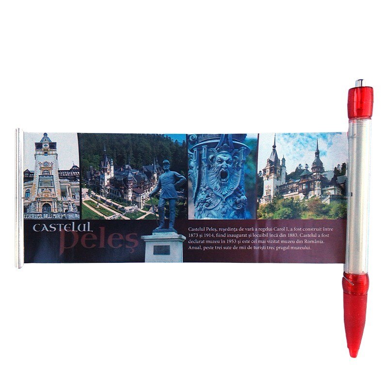 Set 12 pixuri din plastic cu foita de hartie incorporata cu imagini ...