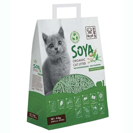 M-Pets, Soya Macska alom, higiénikus, szója, 10 L, zöld tea illat - eMAG.hu