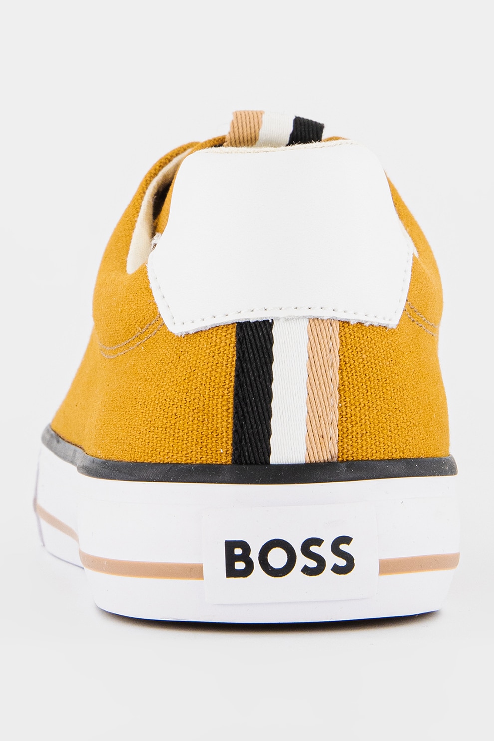BOSS, Tenisi de panza cu detalii logo Aiden, Caramel, 43 - eMAG.ro