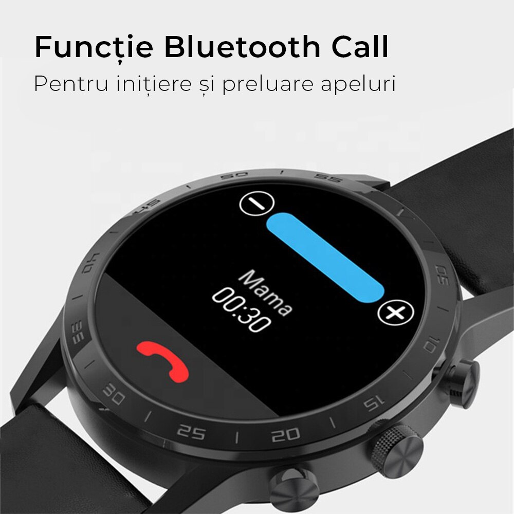Ceas Smartwatch LUMAUDiO DreamTime 5+ cu Bratara Fitness, Apeluri ...