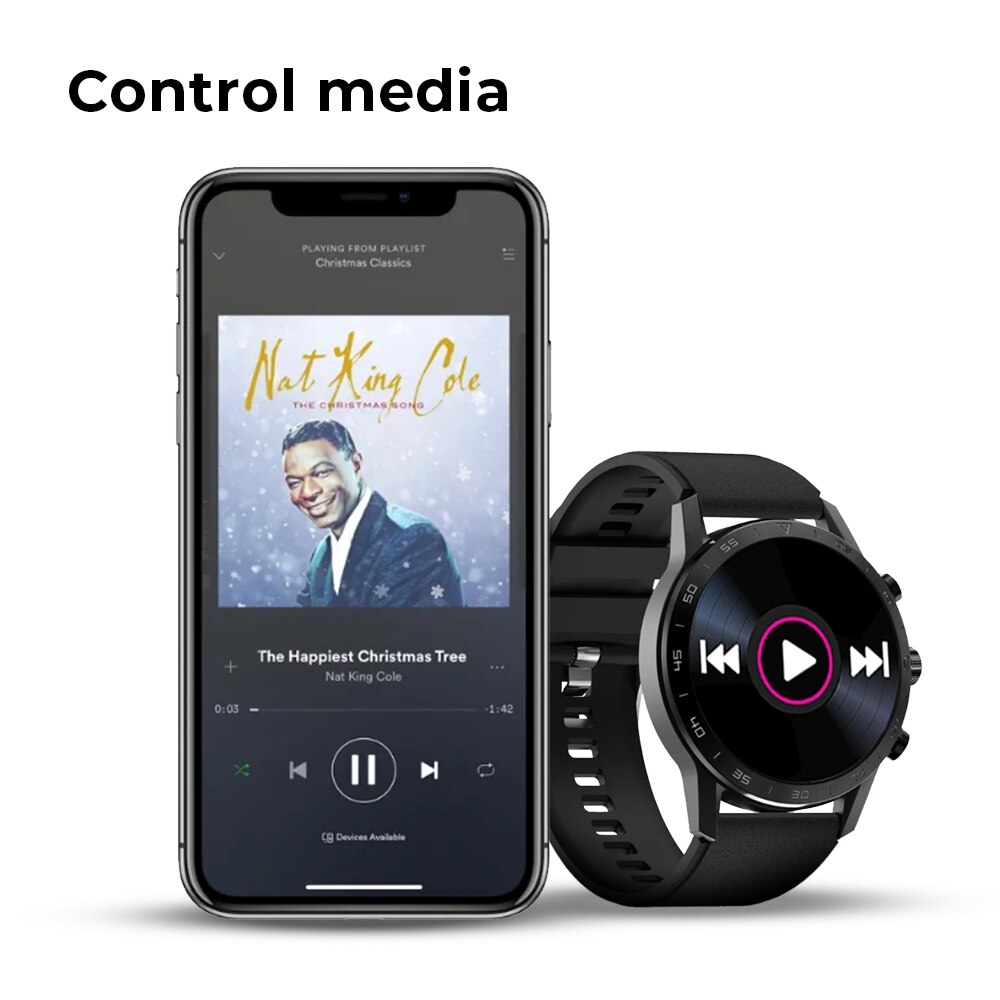 Ceas Smartwatch LUMAUDiO DreamTime 5+ cu Bratara Fitness, Apeluri ...