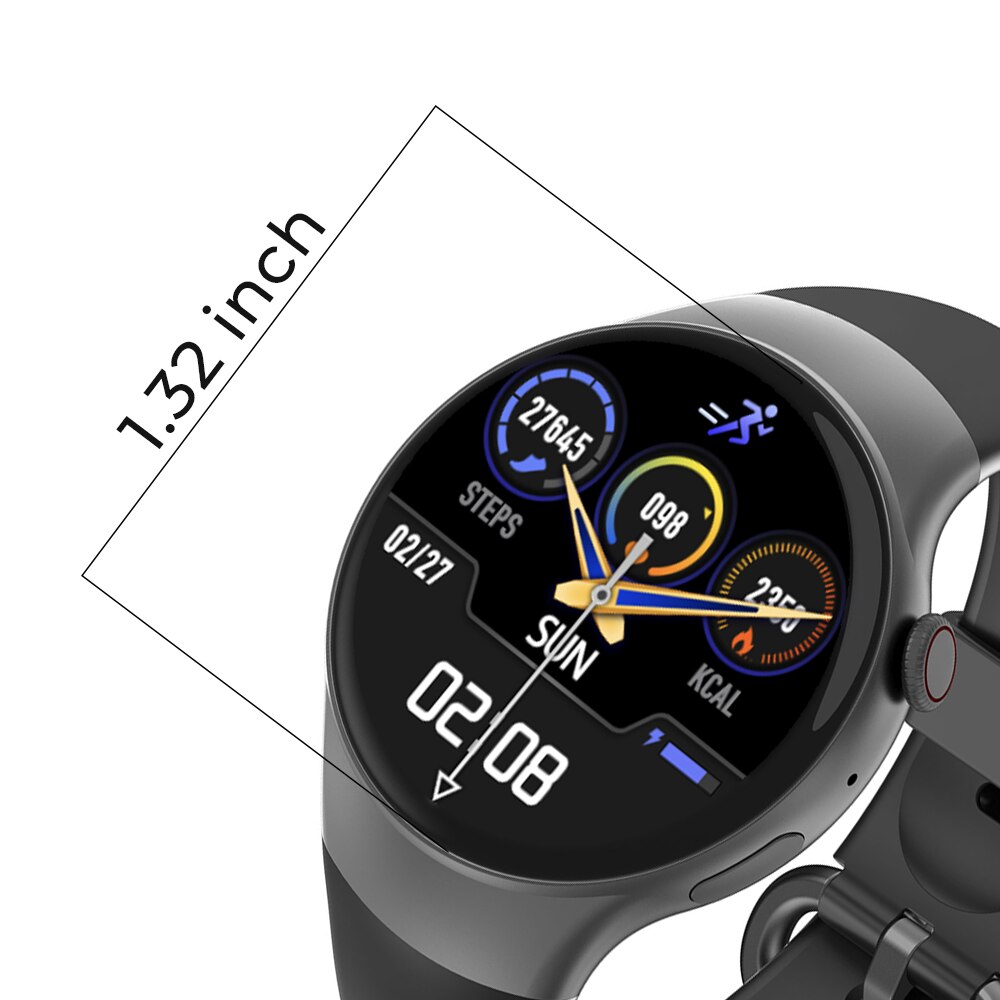 Smartwatch LUMAUDiO Courage, pentru dama si barbat, Negru - eMAG.ro