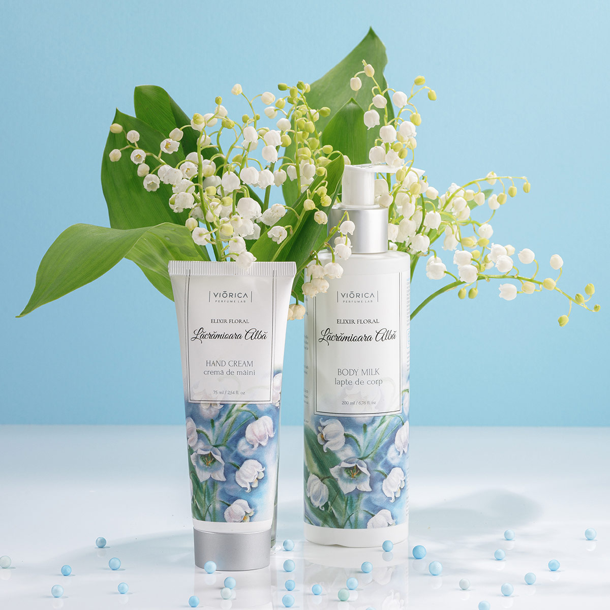 Set nr.2 Elixir Floral Lacramioara Alba: Viorica, Lapte de corp, 200 ml ...