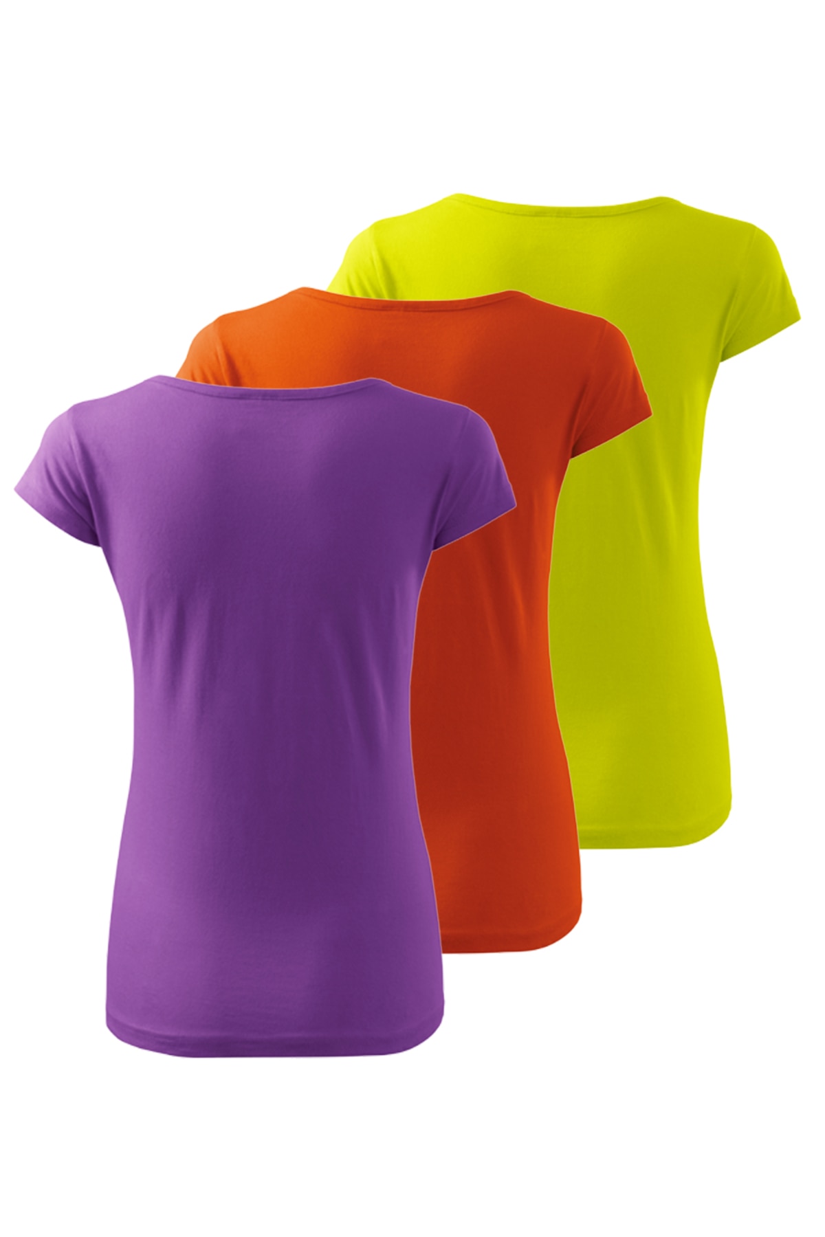 Set 3 tricouri dama, Malfini, Pure colormix 7, material 100% Bumbac ...