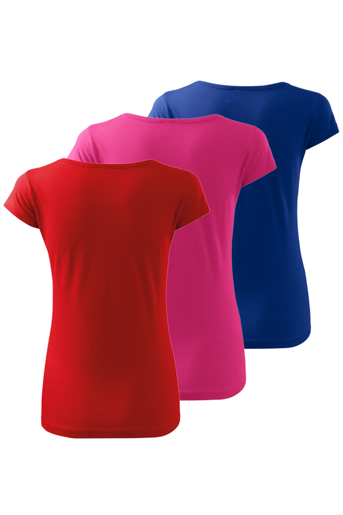 Set 3 tricouri dama, Malfini, Pure colormix 6, material 100% Bumbac ...