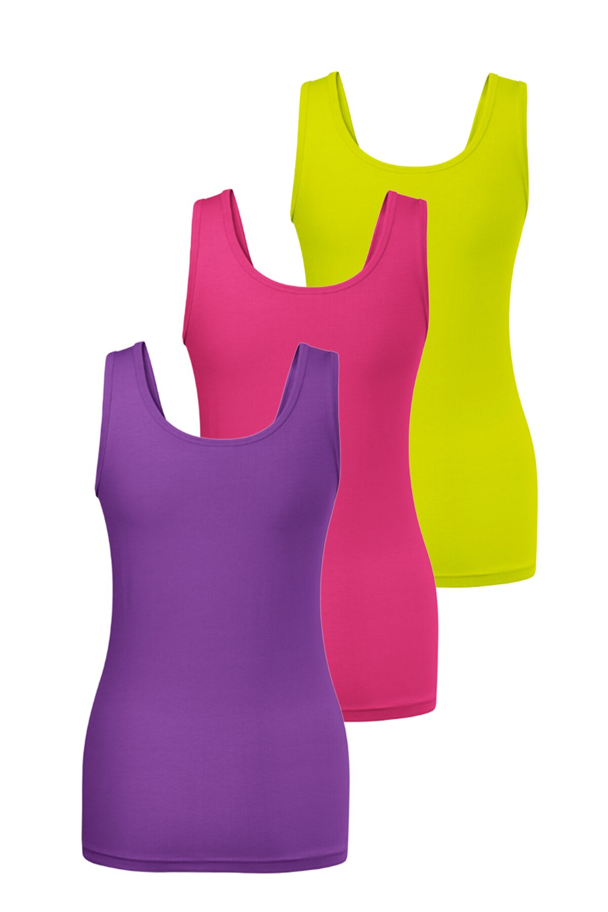 Set 3 topuri dama Triumph colormix 7, Malfini, material 100% Bumbac ...