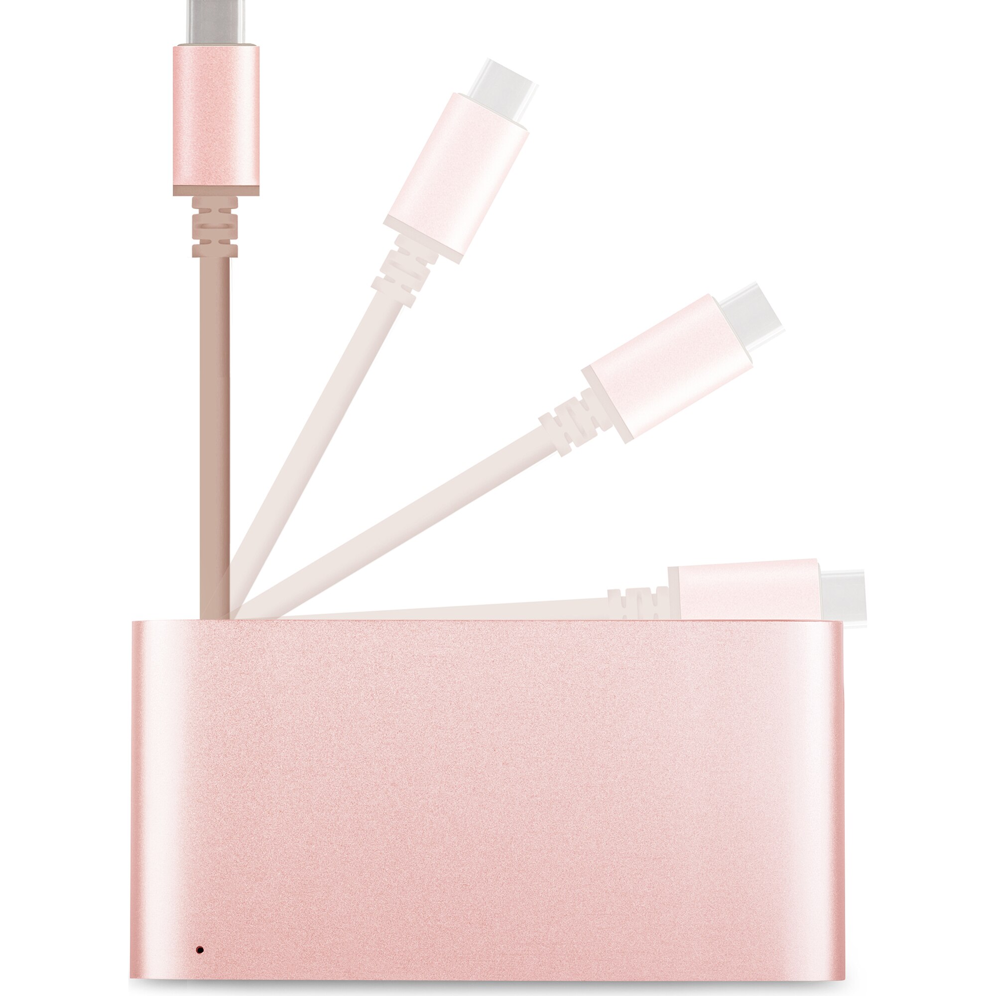 Adaptor Moshi USB-C la USB-A/HDMI/USB-C, Rose Gold - eMAG.ro